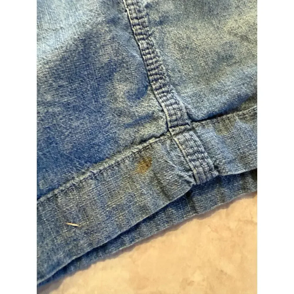 Shorts | Womens Cargo Shorts Denim Chambray Blue Utility Pocket Button ...